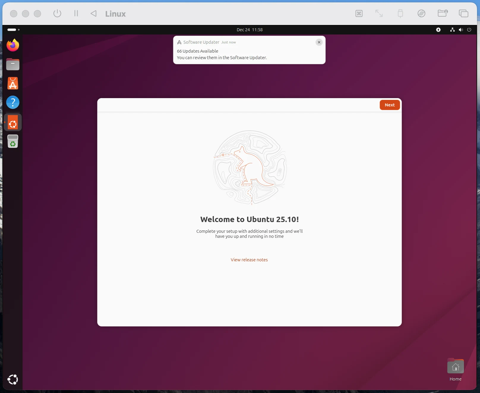 Ubuntu 25.10 on Apple Silicon with UTM - Xanzhu